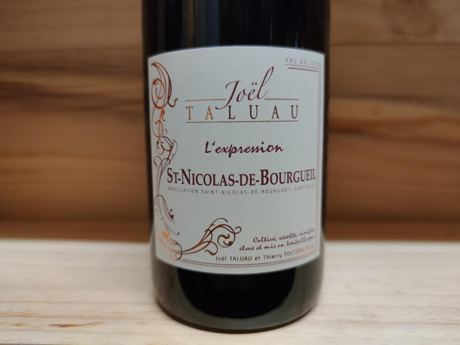 Saint nicolas de bourgueil l'expression 2021 - domaine taluau | Vente sur place ou à emporter ...